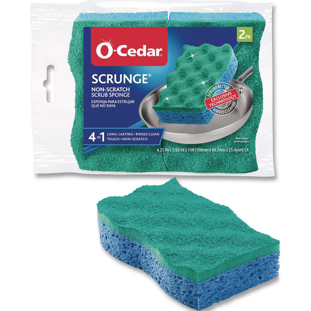 O-Cedar - Sponges & Scouring Pads: Pad Type: Scrub Sponge; Scour Type ...