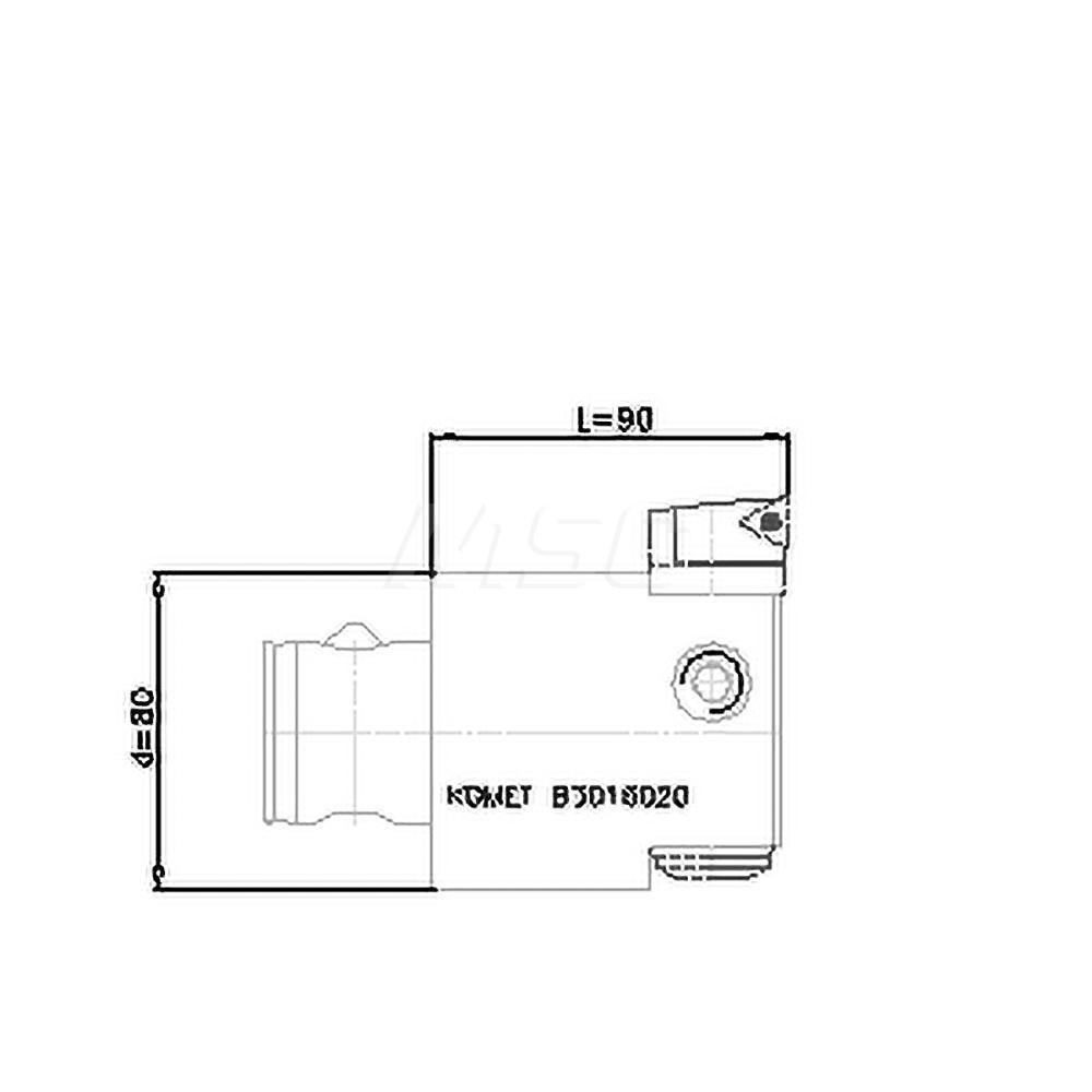Komet - Boring Head: 80 mm Body Dia, Manual | MSC Direct