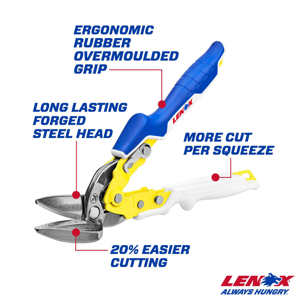 Lenox - Snips: Tool Type: Aviation Snips; Cutting Length (Decimal Inch ...