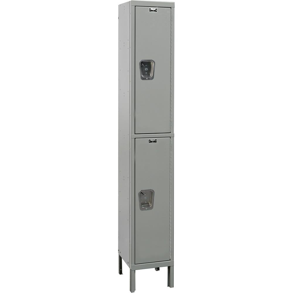 Hallowell - Horizontal Locker: 15" Wide, 24" Deep, 78" High, Padlock ...