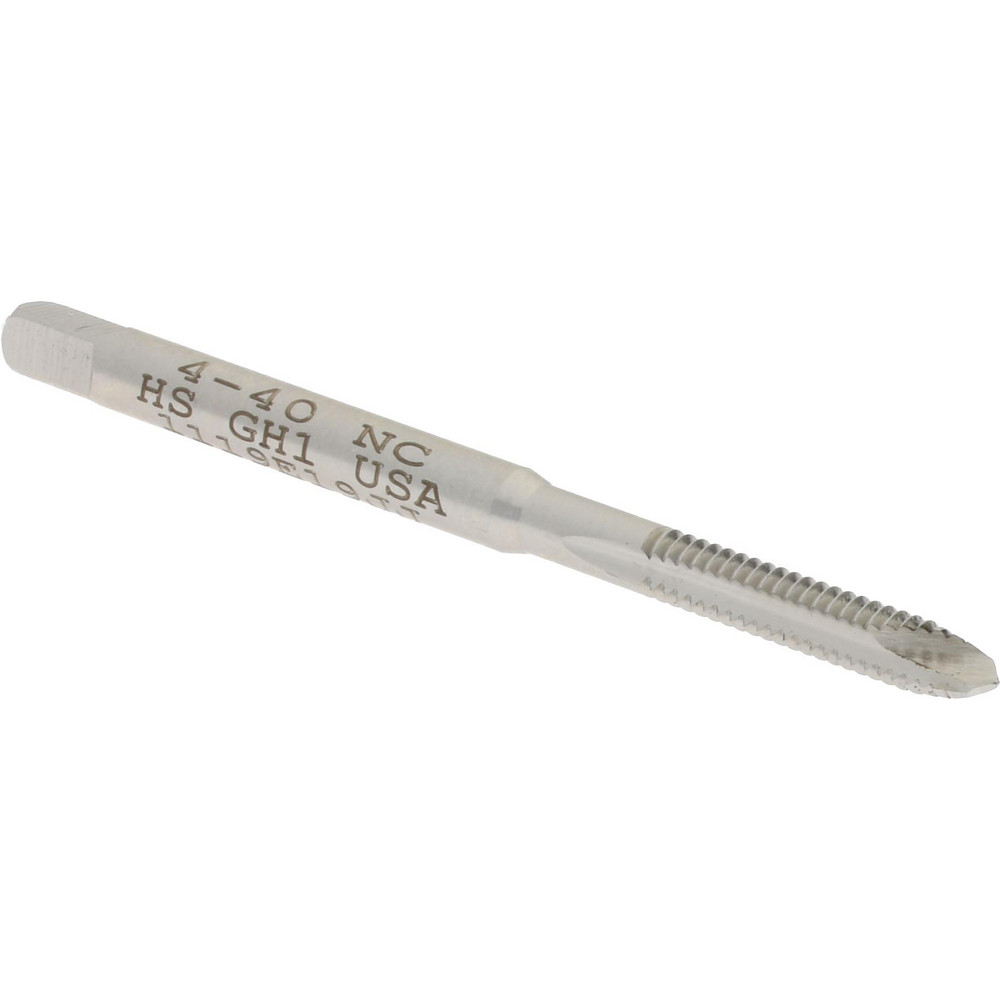Hertel - Spiral Point Tap: #4-40 UNC, 2 Flutes, Plug Chamfer, HSS ...