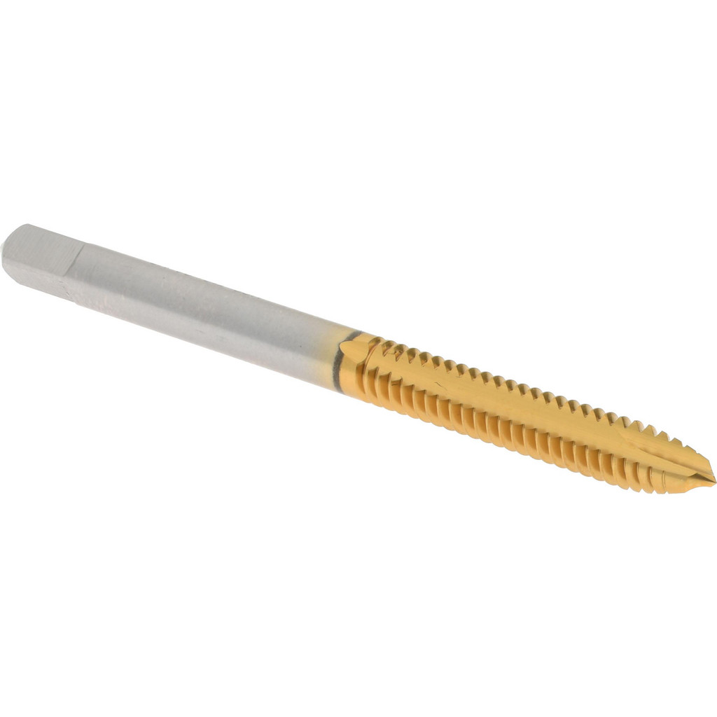 Hertel - Spiral Point Tap: #10-24 UNC, 2 Flutes, Plug Chamfer, HSS, TiN ...