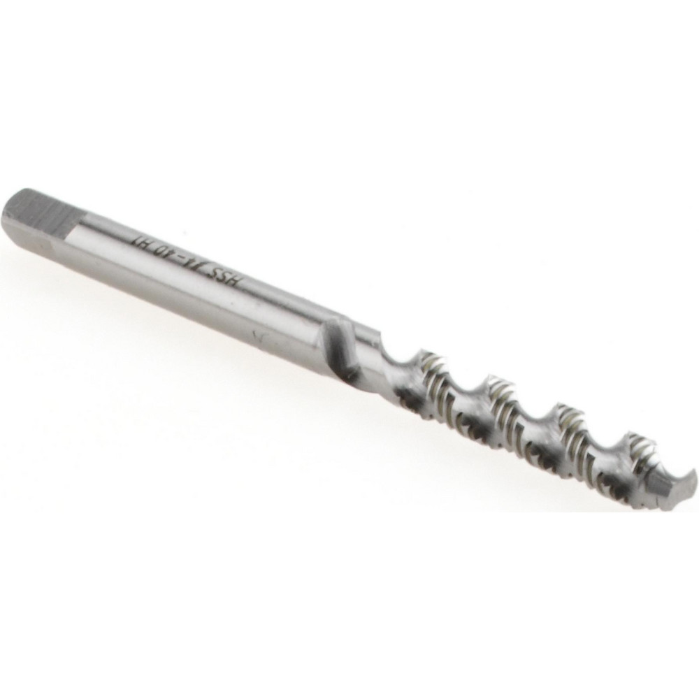 Hertel - #4-40 UNC, 2 Flute, 52° Helix, Bottoming Chamfer, Bright ...