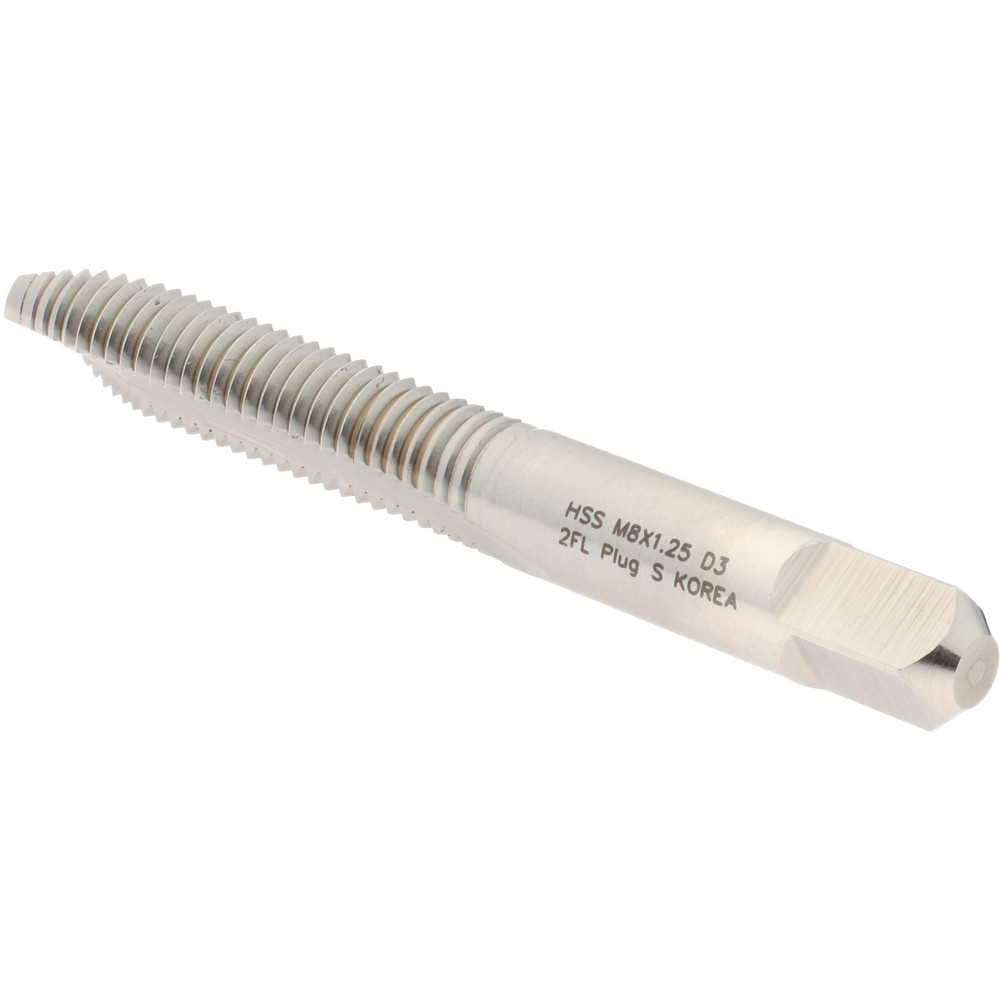 Hertel - Spiral Point Tap: M8x1.25 Metric Coarse, 2 Flutes, Plug ...