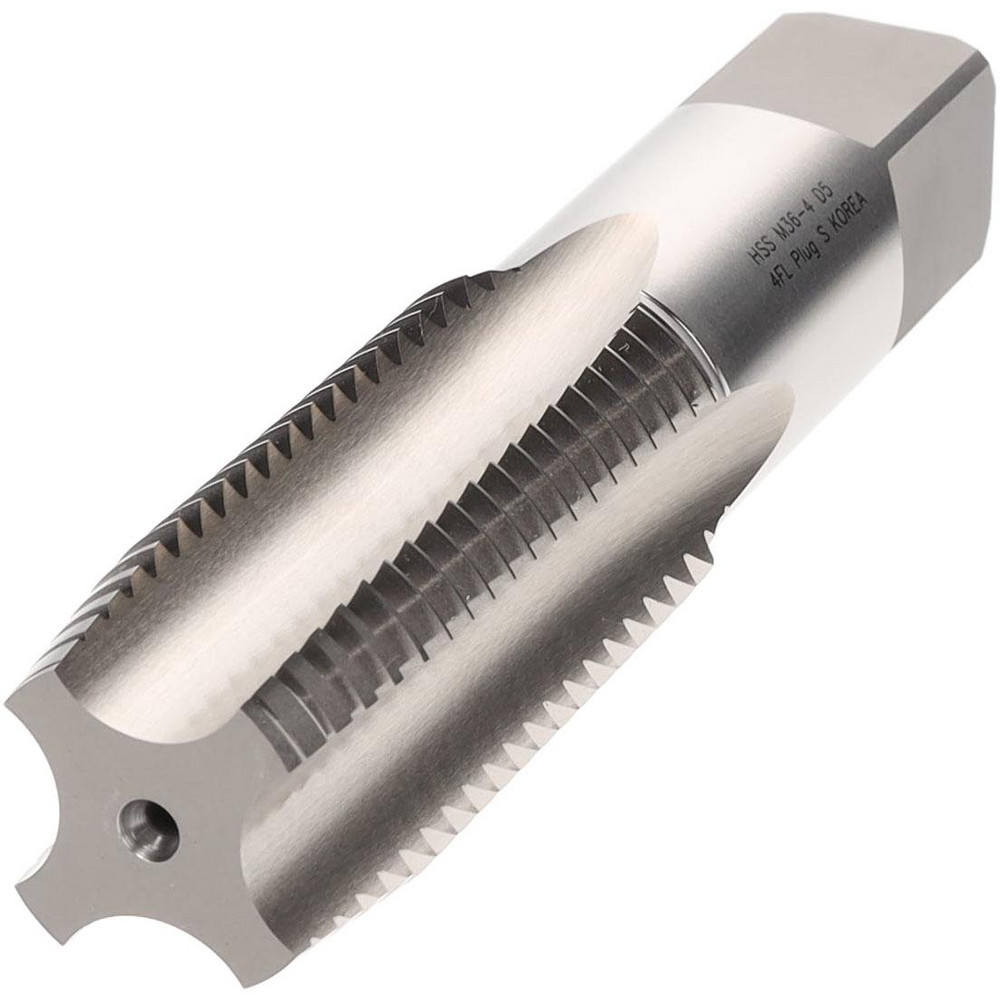 Hertel - Straight Flute Tap: M36x4 Metric Coarse, 4 Flute, Plug Chamfer ...