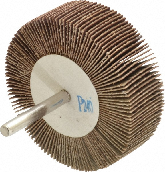Value Collection - Mounted Flap Wheel: 3" Dia, 1" Face Width, 240 Grit ...