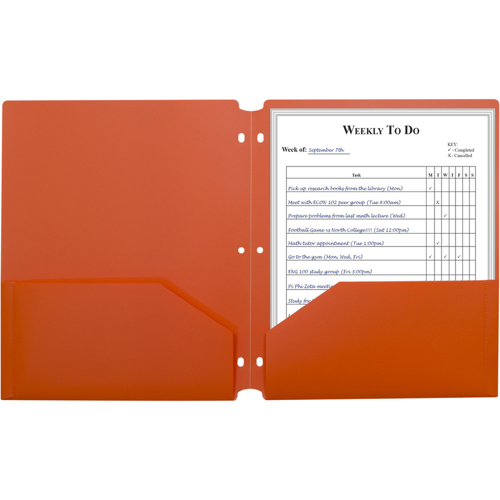 C-LINE® - Portfolios, Report Covers & Pocket Binders: Color: Orange ...