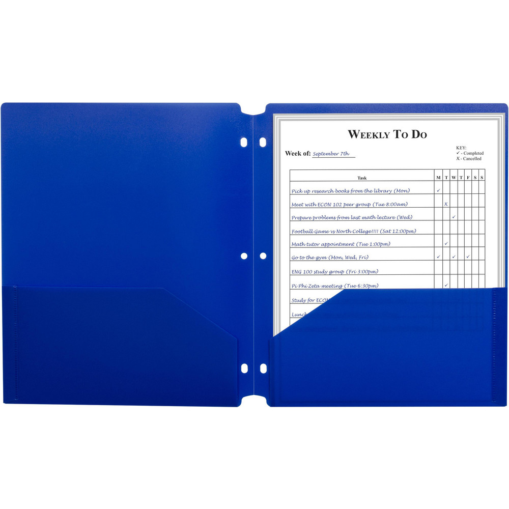 C-LINE® - Portfolios, Report Covers & Pocket Binders: Color: Blue ...