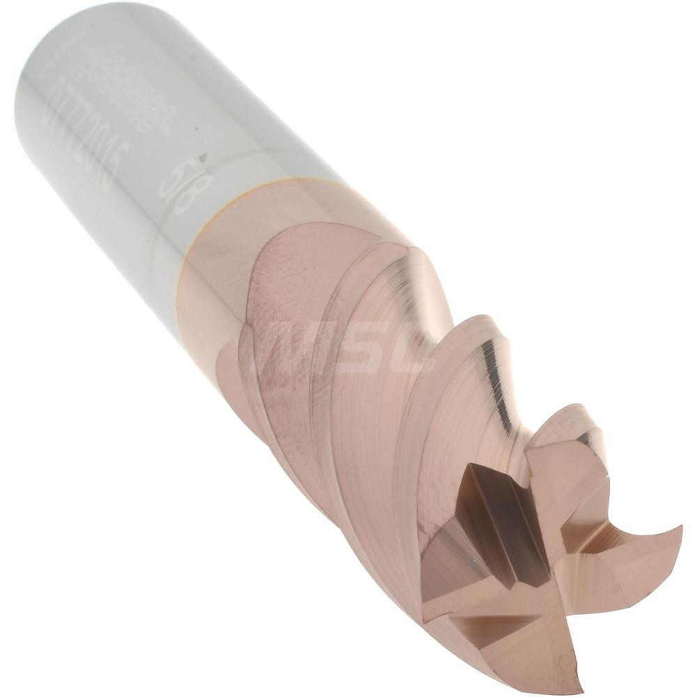 Accupro - Square End Mill: 5/8" Dia, 1-1/4" LOC, 4 Flute, Solid Carbide | MSC Direct