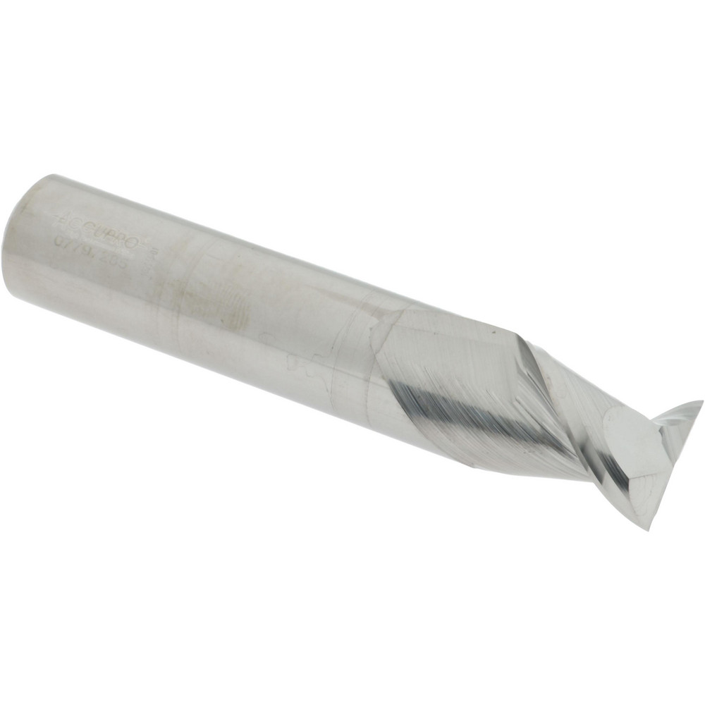 Accupro - Square End Mill: 3/4" Dia, 1" LOC, 2 Flute, Solid Carbide ...