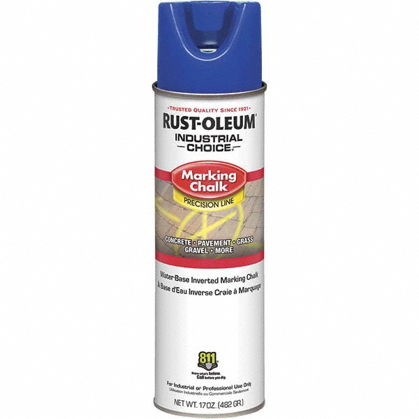 Rust-Oleum - 17 fl oz Blue Marking Chalk - 07806896 - MSC Industrial Supply