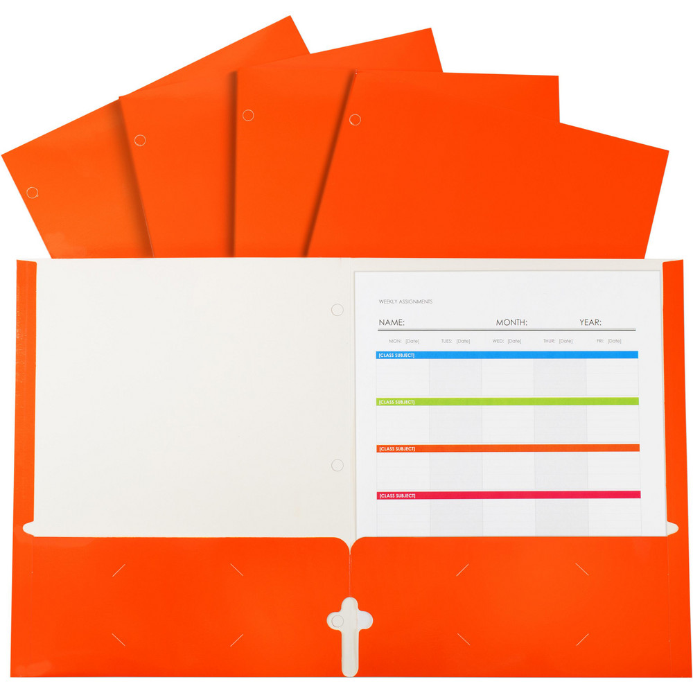C-LINE® - Portfolios, Report Covers & Pocket Binders: Color: Orange ...