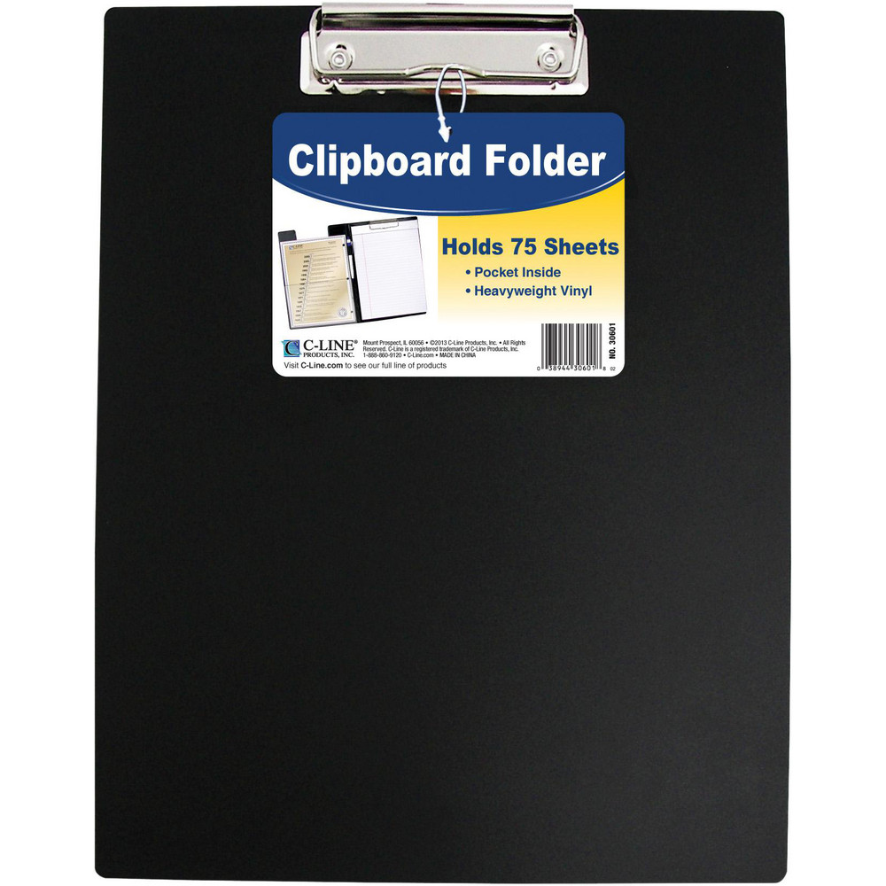 C-LINE® - Clipboards: Clamp, Black, 10, 10 | MSC Direct