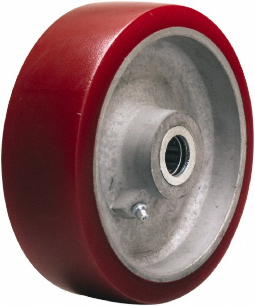Hamilton - Caster Wheel: Polyurethane on Aluminum, 6" Dia, 2" Wide, 1/2 ...