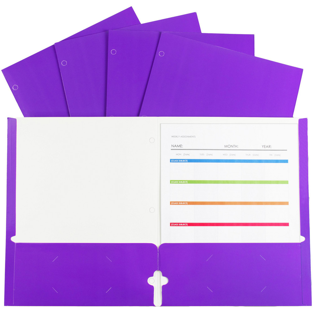 C-LINE® - Portfolios, Report Covers & Pocket Binders: Color: Purple ...