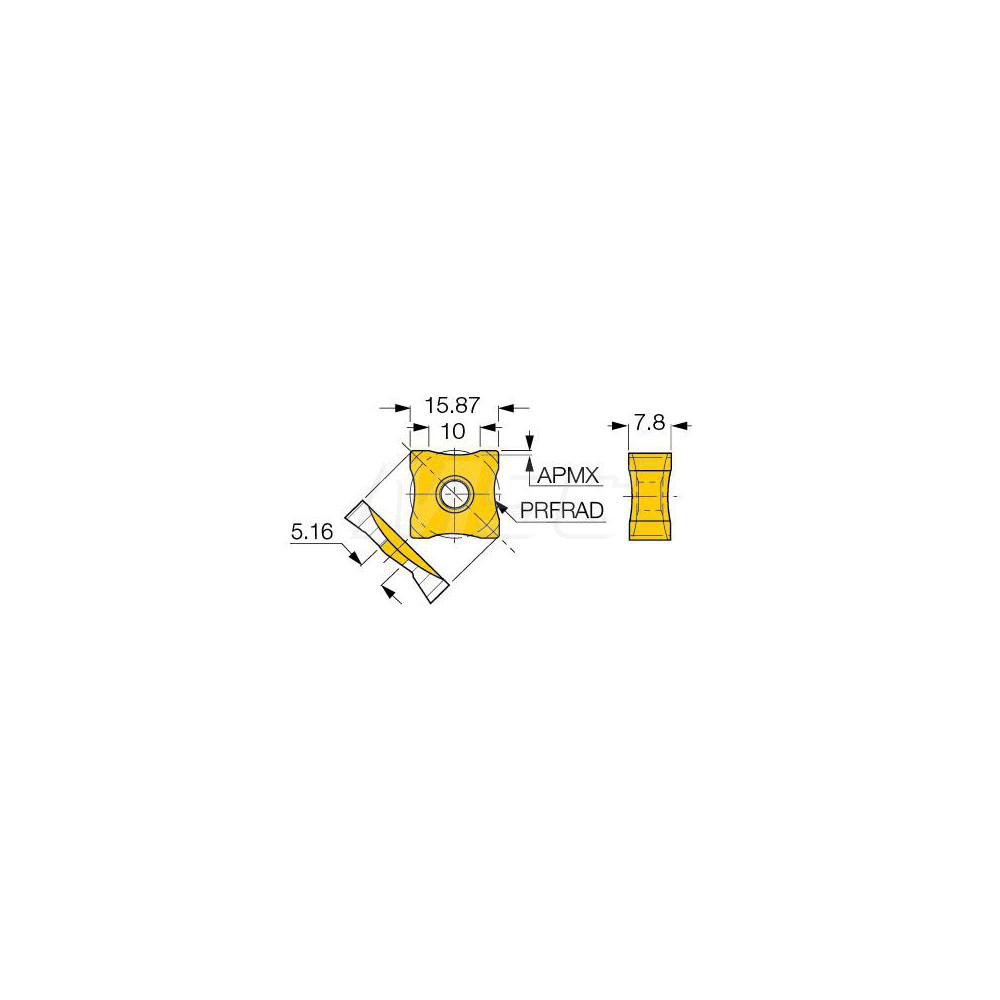 Iscar - Turning Inserts: Insert Style: SNMX; ANSI Size Code: 150708 ...
