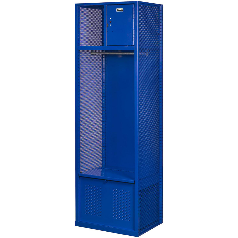 Hallowell - Horizontal Locker: 24" Wide, 18" Deep, 72" High, Padlock ...