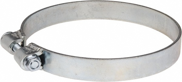 Made in USA - Band Clamp: BCE Band Style, 0.12" Thick, Zinc-Plated ...