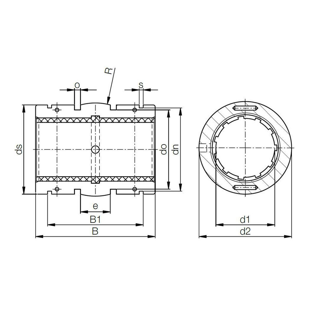 Igus - 1" ID, Polymer Lined Split Linear Bearing | MSC Direct