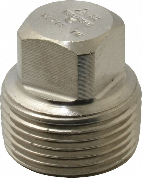 Merit Brass - 3/4" 304/304L Stainless Steel Pipe Square Head Plug ...