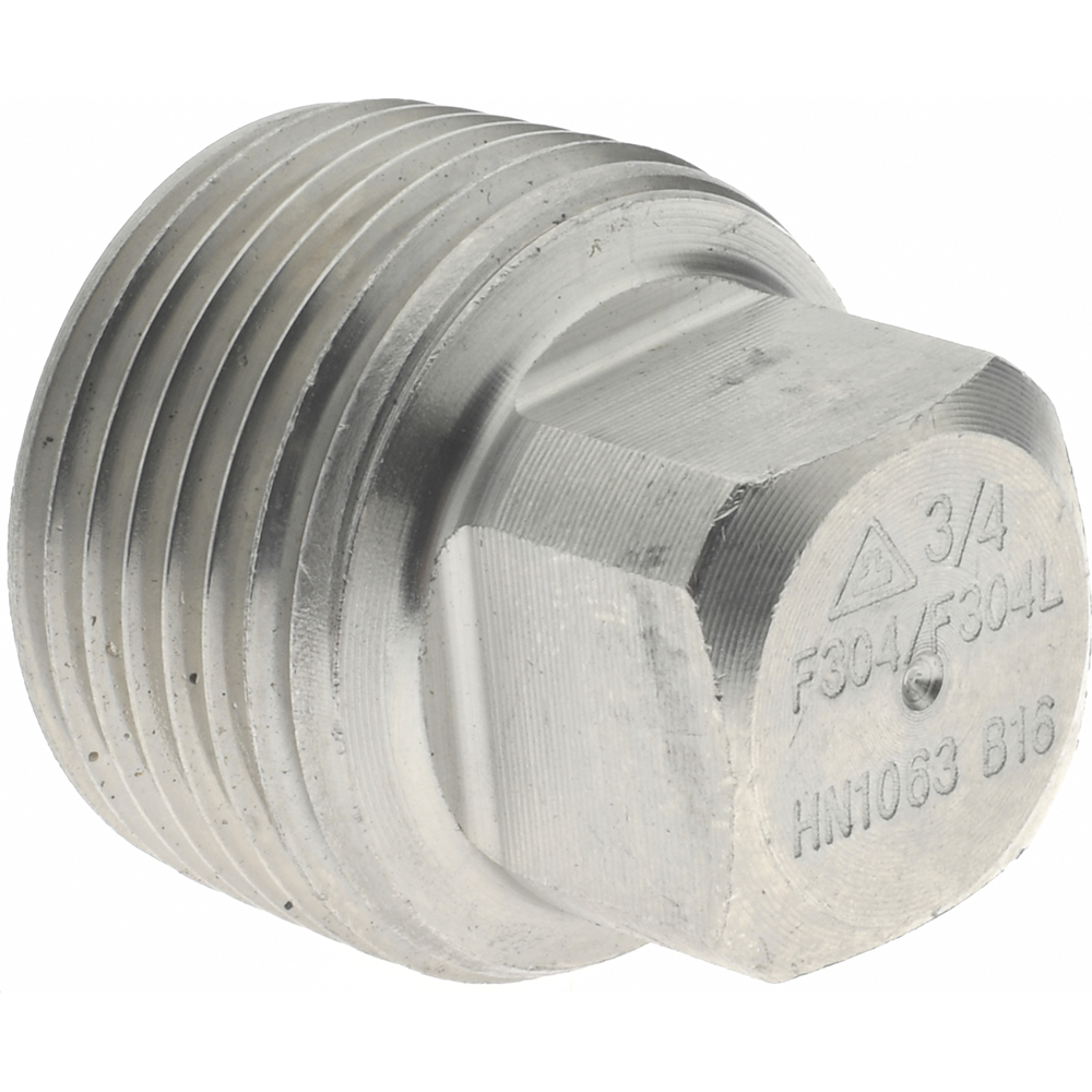 Merit Brass - Pipe Square Head Plug: 3/4", 304 & 304L Stainless Steel ...