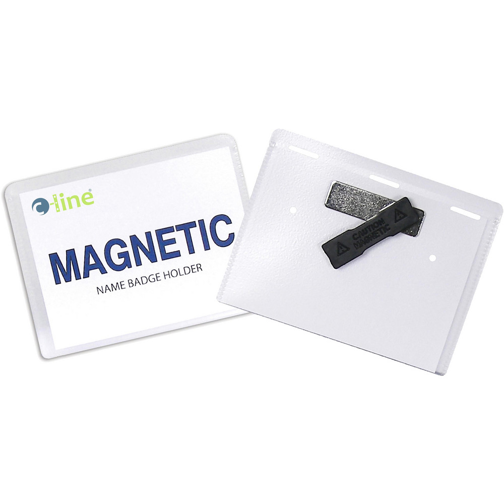 C-LINE® - Badge Holders: Attachment Method: Clip-On, Slide-In/Out ...