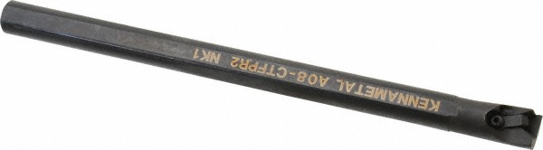 Kennametal - Indexable Boring Bar: A08CTFPR2, 15.24 mm Min Bore Dia, Right Hand Cut, 1/2" Shank ...