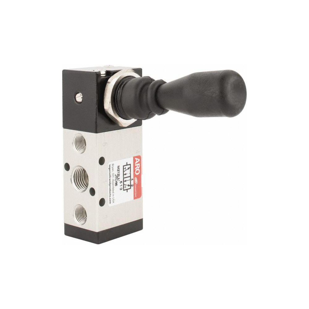ARO/Ingersoll-Rand - Manually Operated Valve: 0.25" NPT Outlet, Manual Mechanical, Lever ...