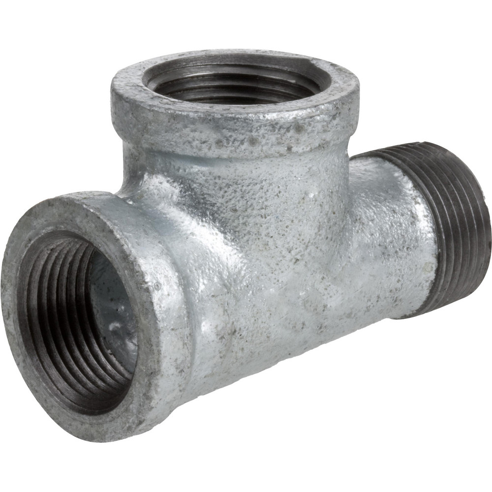 USA Industrials - Galvanized Pipe Fittings: Fitting Type: Run Tee; Fitting Size: 1/2; Material ...
