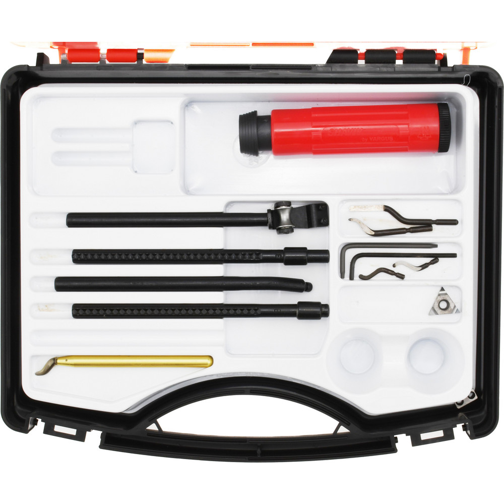 Shaviv - Hand Deburring Tool Set: 12 Pc, Solid Carbide & High Speed ...