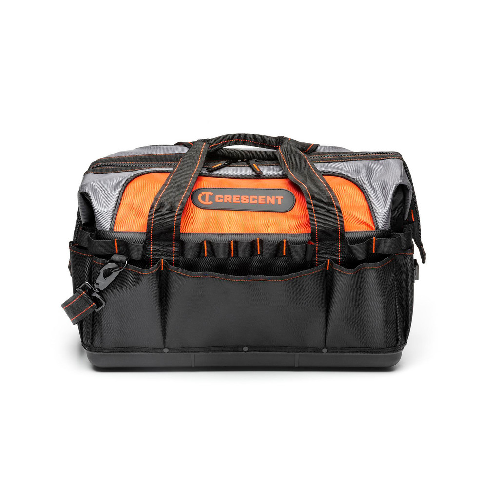 Crescent - Contractor's Bag: 31 Pocket, 12" Wide, 21-39/64" Deep, 10-1/ ...