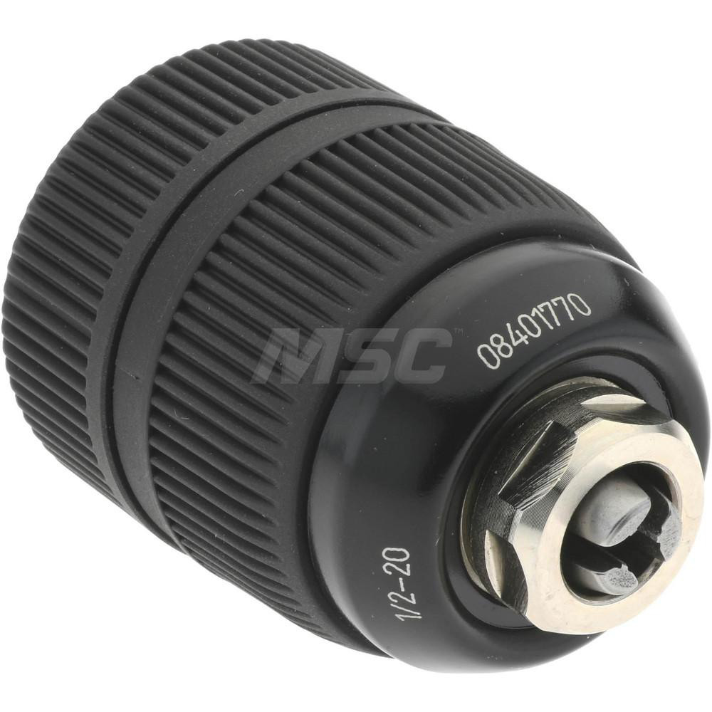 Accupro - Drill Chuck: 1/32 to 3/8" Capacity, Threaded Mount, 1/2-20 in ...