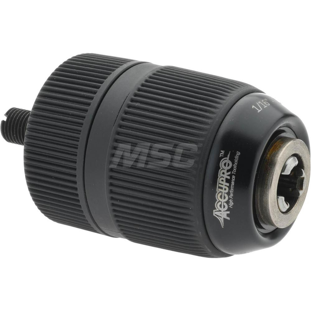Accupro - 3/8-24 Male, 1/16 to 1/2" Capacity, Threaded Mount Drill ...
