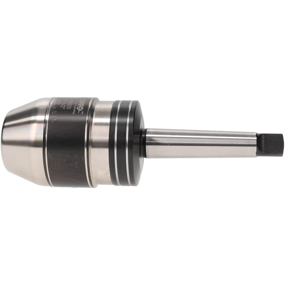 Accupro - Drill Chuck: 1/32 to 1/2" Capacity, Integral Shank Mount, 2MT ...
