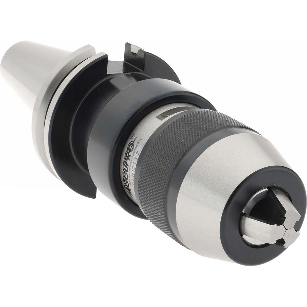 Accupro - Drill Chuck: 1/32 to 1/2" Capacity, Integral Shank Mount ...