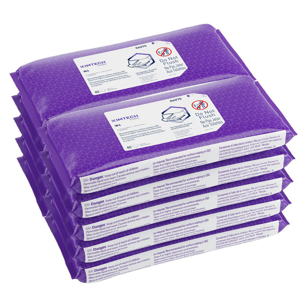 Kimtech Pure - W4 Pre-Saturated Wipes, Pre-Saturated Alcohol Wipes ...
