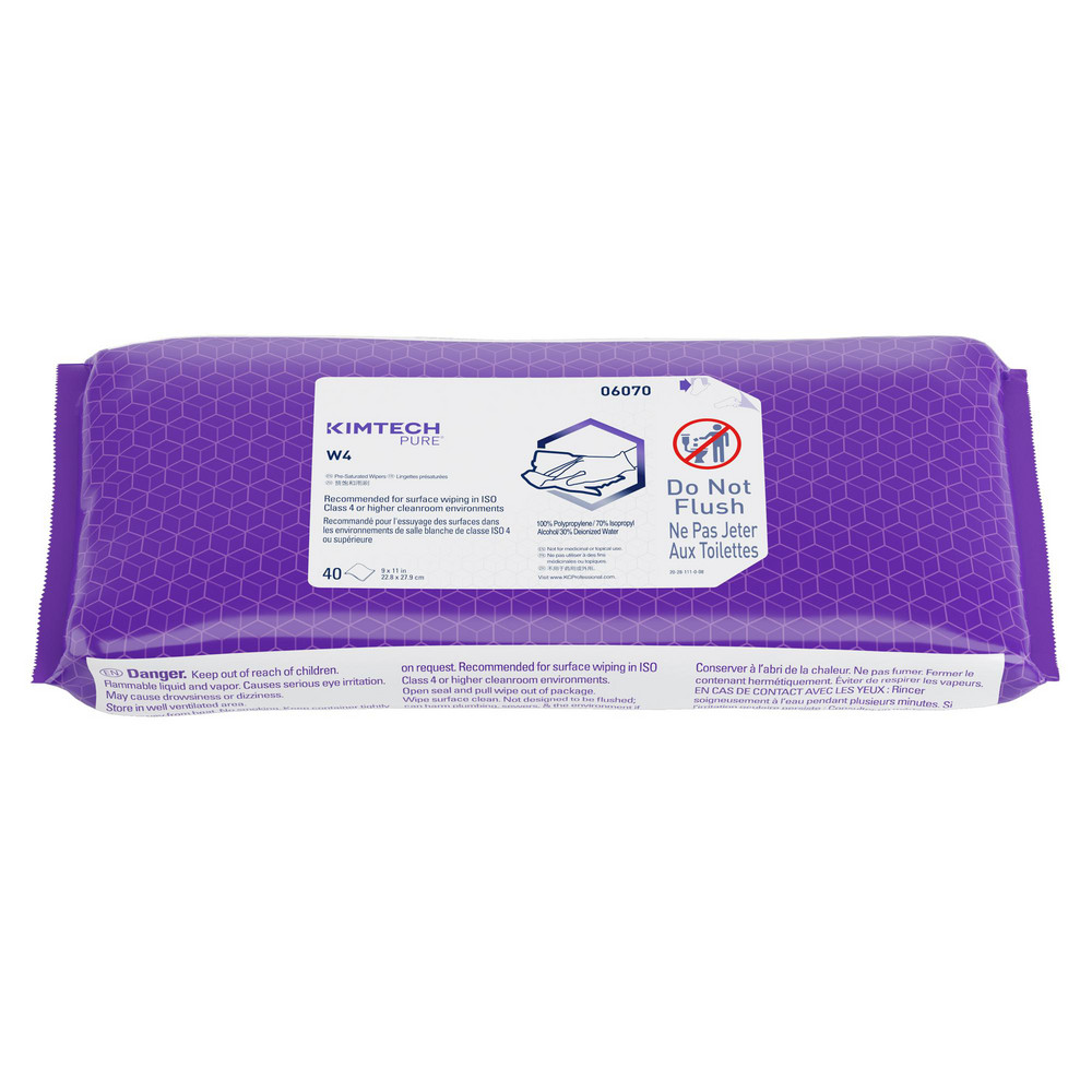 Kimtech Pure - W4 Pre-Saturated Wipes, Pre-Saturated Alcohol Wipes ...