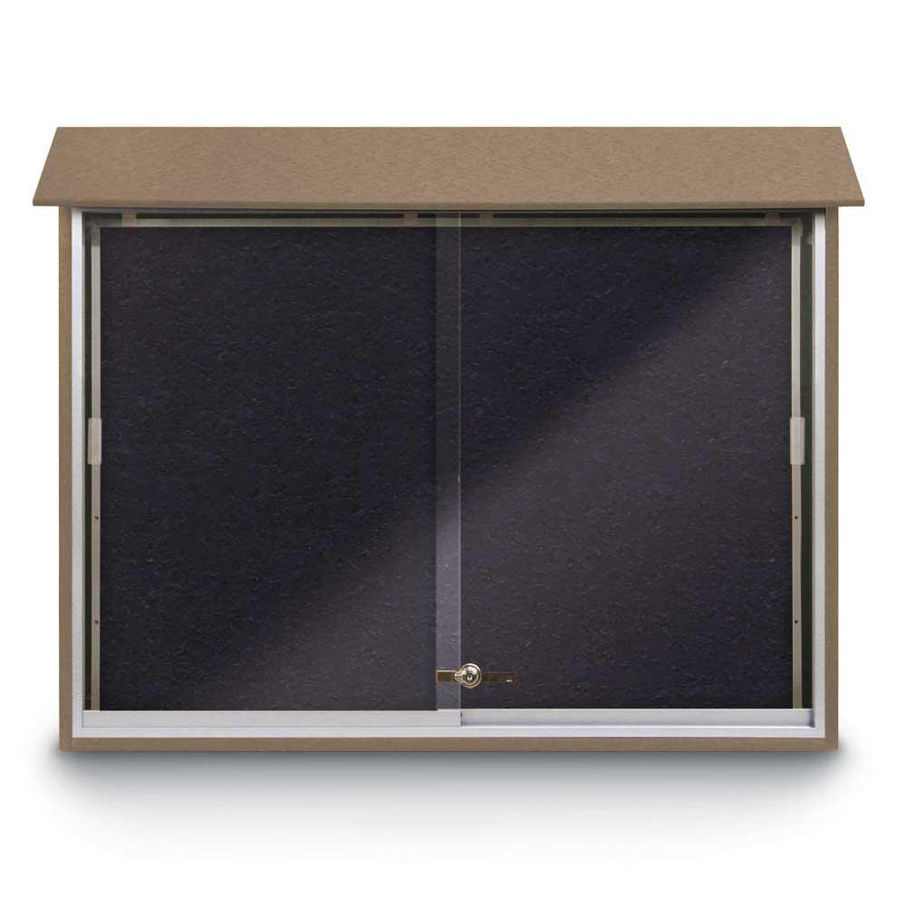 United Visual Products - Enclosed Recycled Rubber Bulletin Board: 45 ...