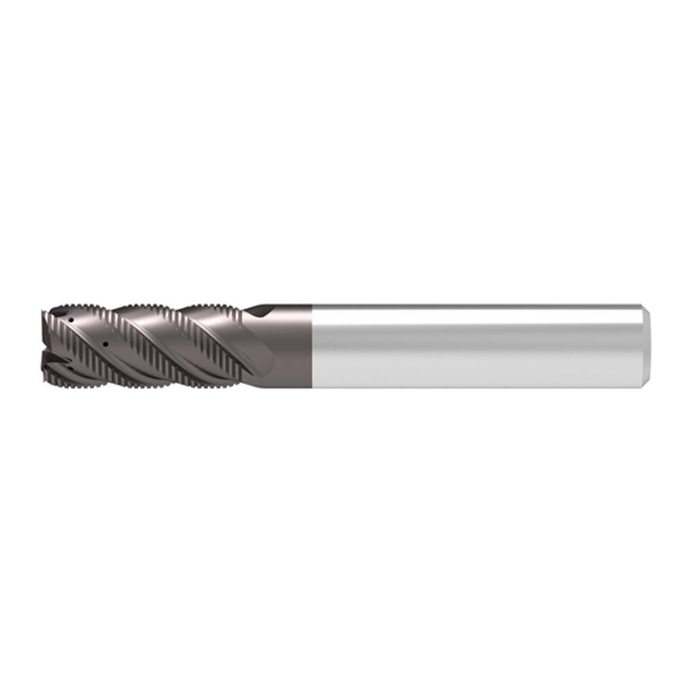 Corner Chamfer End Mill: 10.00 mm Dia, 25.00 mm LOC, 4 Flute, 0.20 mm ...