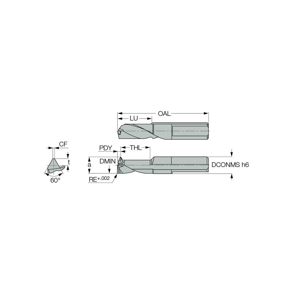 Iscar - Single Point Threading Tool: 0.315" Min Thread Dia, 0.6299" Cut ...