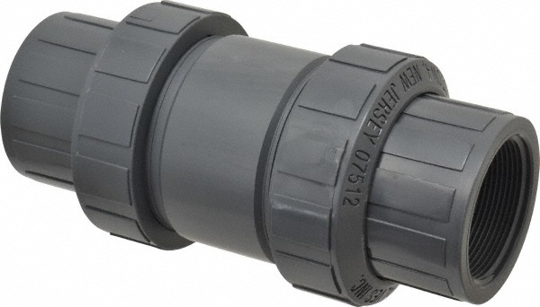 Plast-O-Matic - 2" PVC Check Valve - 08574725 - MSC Industrial Supply