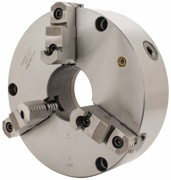 Bison - Self-Centering Manual Lathe Chuck: 3-Jaw, 12-1/2" Dia - 08574824 - MSC Industrial Supply