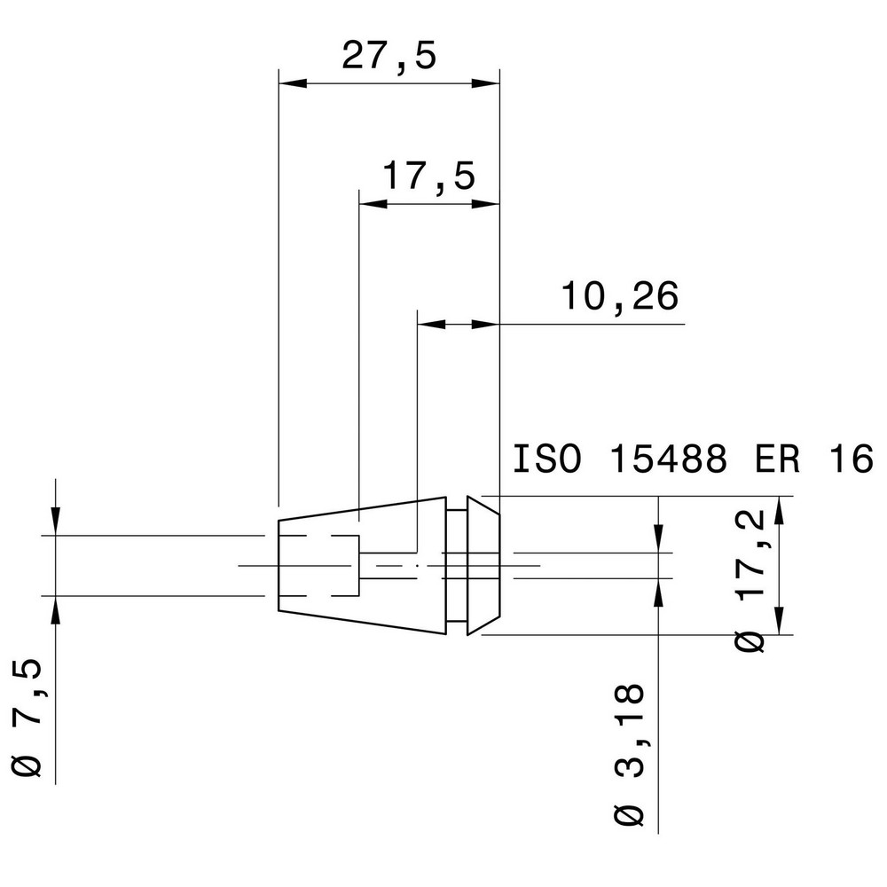 Rego-Fix - ER Collet: ER16, 1/8" Collet Size | MSC Direct