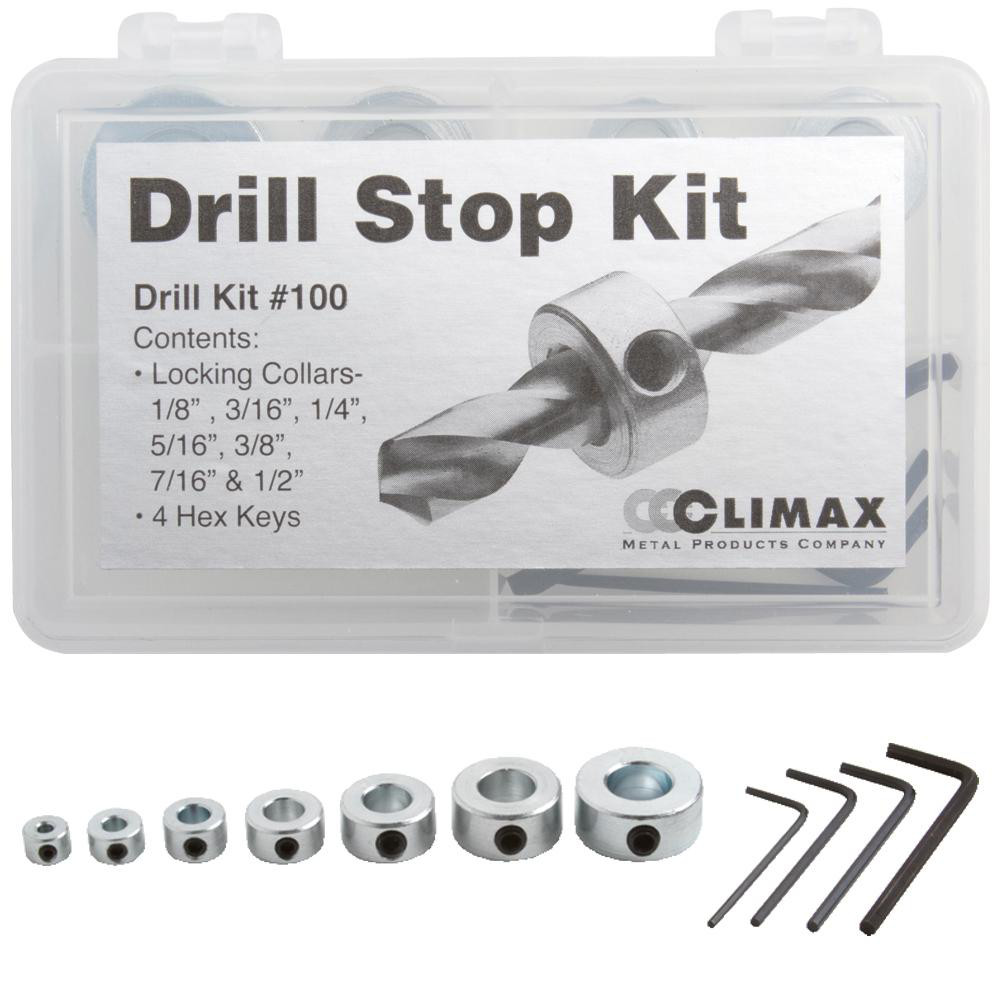 Climax Metal Products - 11 Piece Steel Drill Stop Set | MSC Direct