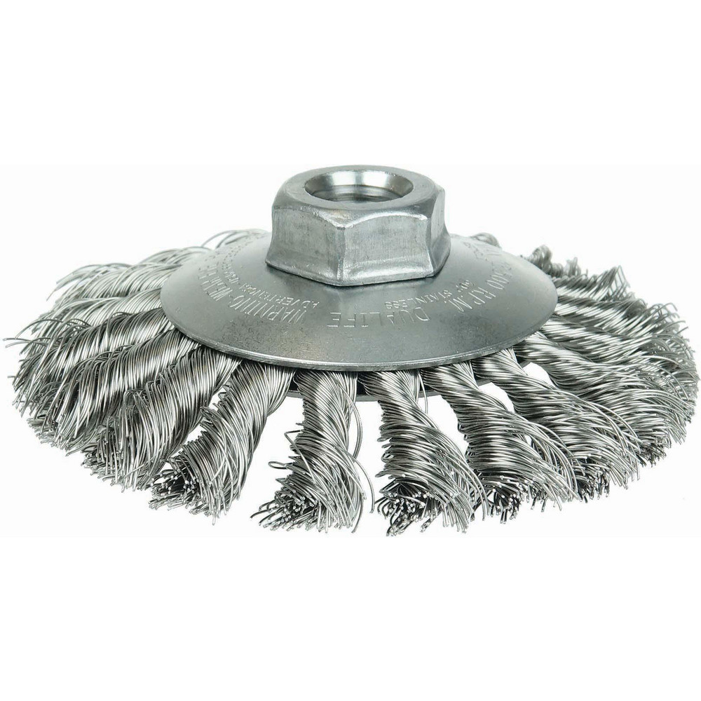 Weiler - Wheel Brush: 4-1/2" Wheel Dia, 3/8" Face Width, 0.0140" Wire ...