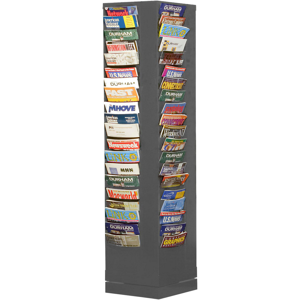 Durham - Compartment Storage Boxes & Bins: Type: Rotary Literature Rack ...