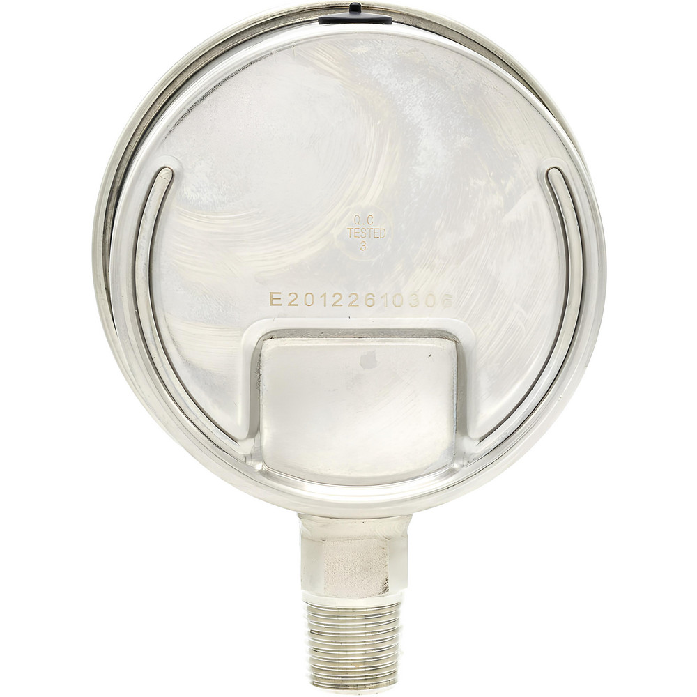 PIC Gauges - Pressure Gauge: 4" Dial Dia, 0 to 60 psi, 1/2" NPT, Lower ...