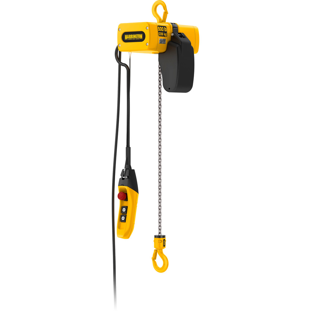 Harrington Hoist - Electric Hoists: Type: Electric Chain Hoist; Load ...