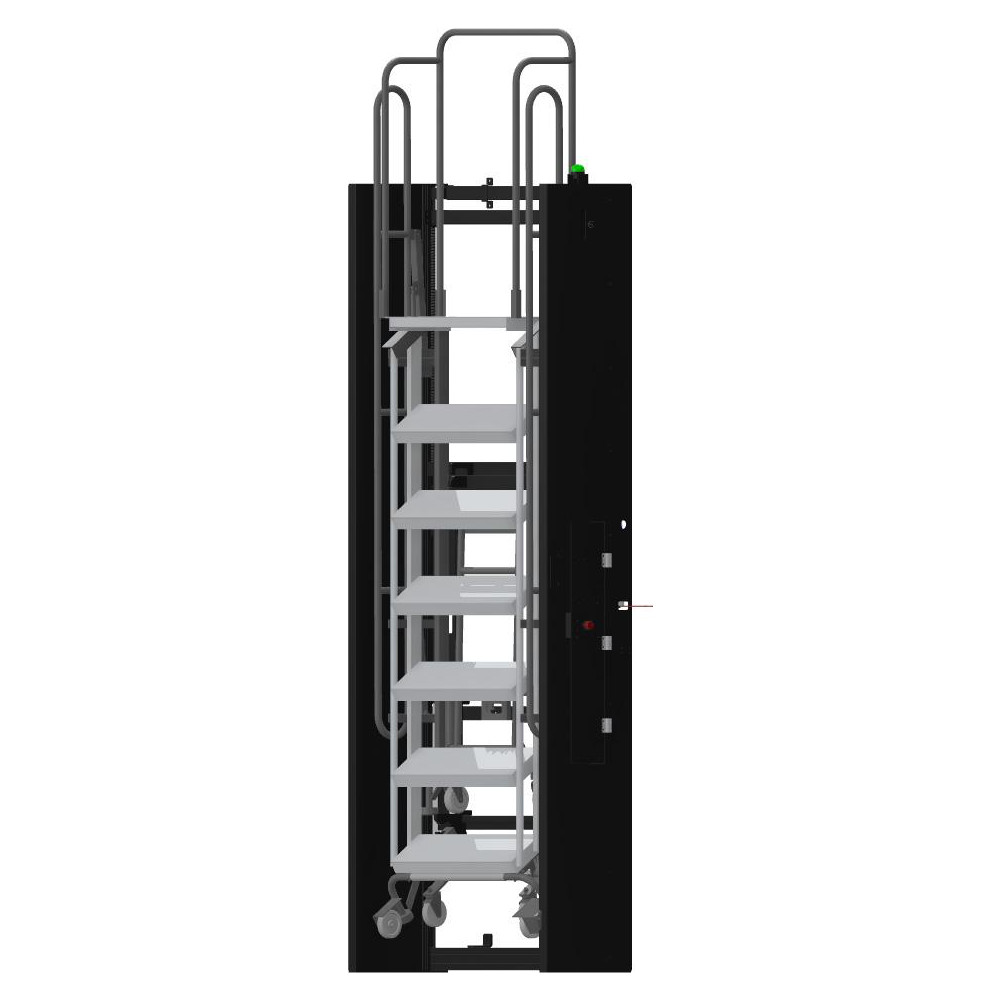 Ballymore - Steel & Aluminum Hybird Rolling Ladder Rolling Ladder: Type ...