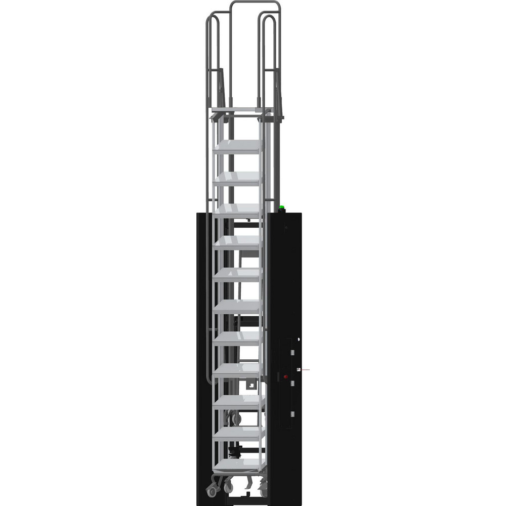 Ballymore - Steel & Aluminum Hybird Rolling Ladder Rolling Ladder: Type ...